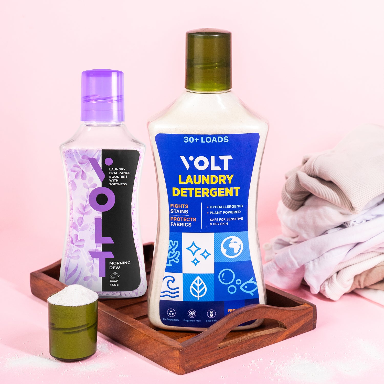 Combo Pack- Unscented Bio Detergent (1kg) + Fragrance Boosters (350gm ...